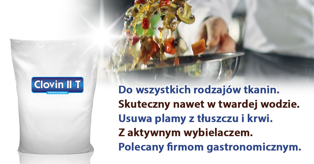 Clovin II T koncentrat do tłustych plam 15 kg | Sklep CLOVIN